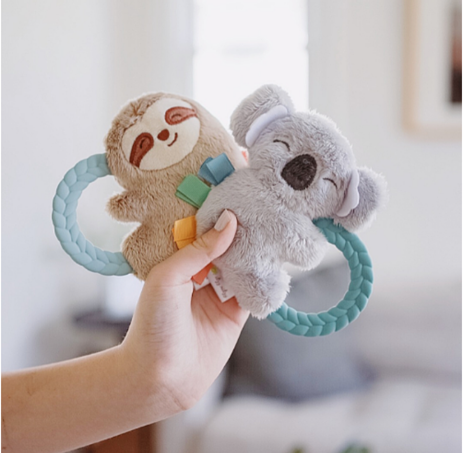 Itzy Ritzy - Ritzy Rattle Pal™ 毛絨 Rattle Pal 帶牙膠 - babieholic® Co. Ltd