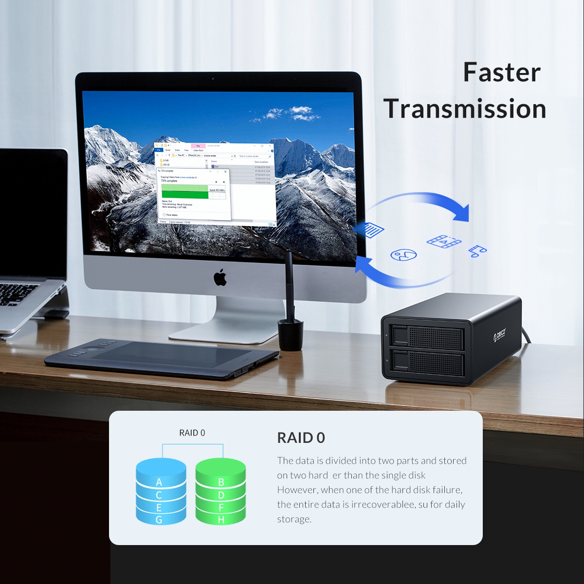 ORICO Enterprise Series 2 Bay External Hard Drive Enclosure - ORICO-HK