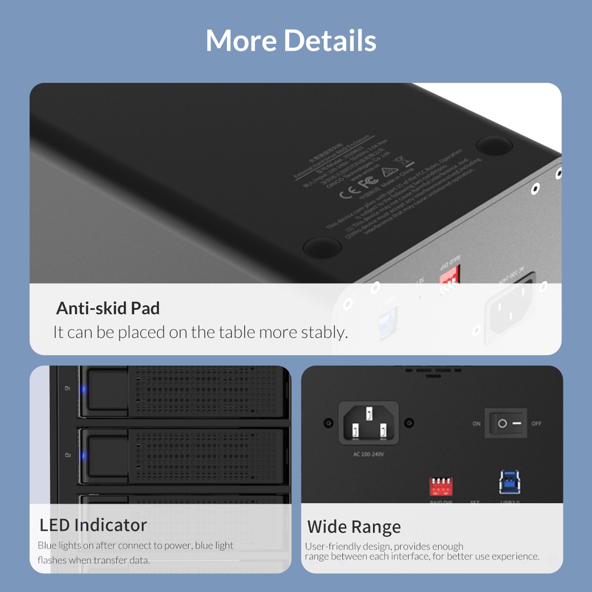 ORICO Enterprise Series 2 Bay External Hard Drive Enclosure - ORICO-HK