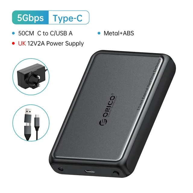 ORICO 3.5 inch Tool-Free External Hard Drive Enclosure [3588U - ORICO-HK
