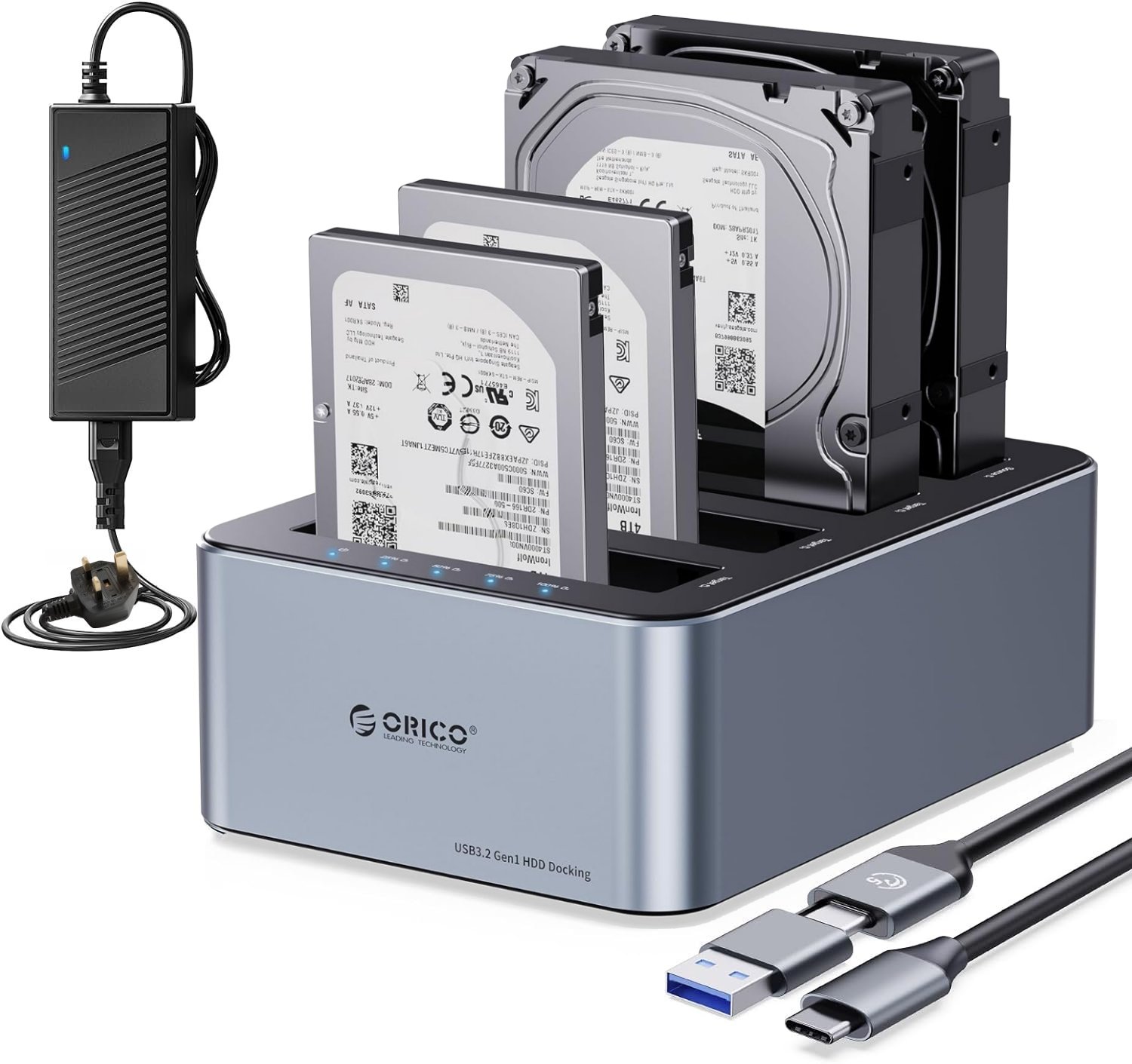 ORICO 2.5/3.5 inch Transparent HDD and SSD Type-C GEN 2 Hard - ORICO-HK