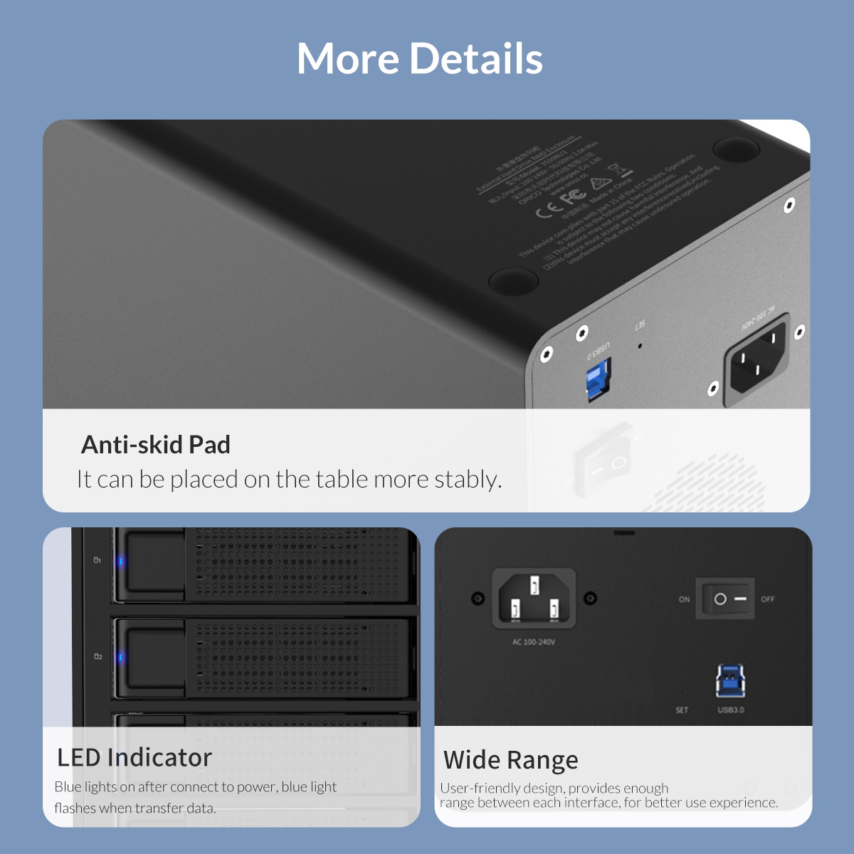 ORICO Enterprise Series Aluminum 2 bay External Hard Drive E - ORICO-HK