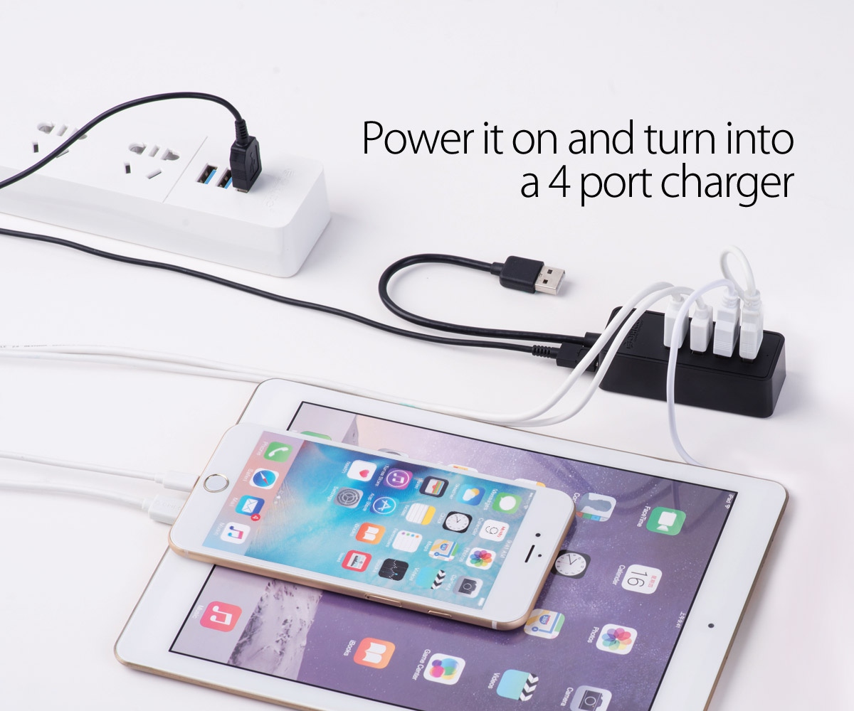 ORICO 4 Port USB3.0 HUB with Micro B Power Port [W5P-U3] - ORICO-HK