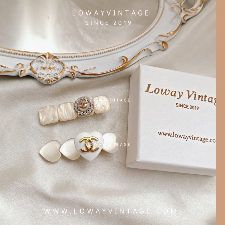 Chanel button repurposed clip - lowayvintage