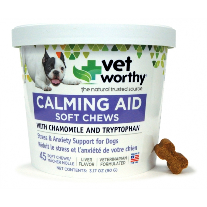 Vet Worthy Calming Aid Soft Chew 舒緩情緒肉粒 - Petjoy 寵樂園