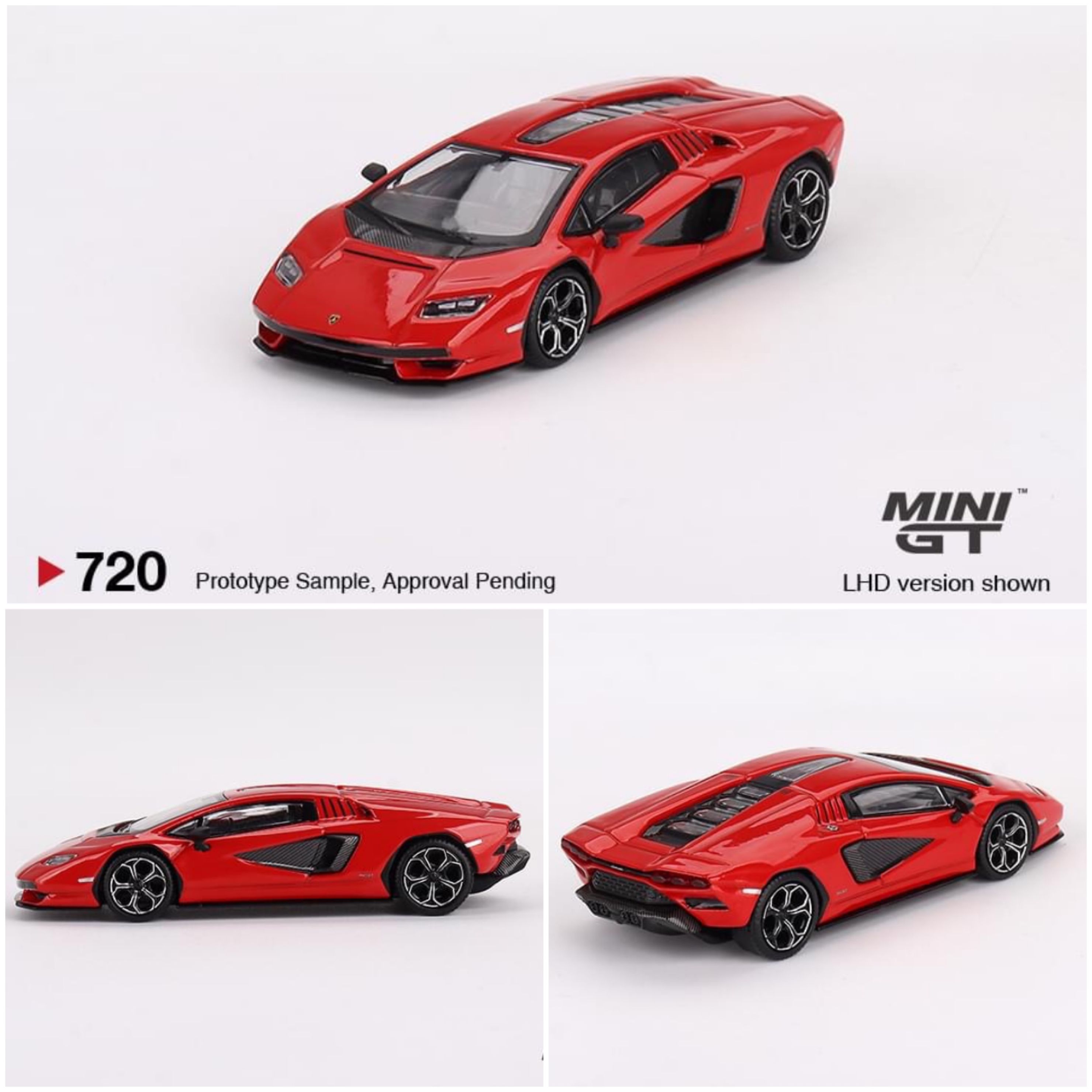 《預訂 Pre-order 》Minigt 720 Lamborghini Countach LPI 800 MINI G - JackFat ...