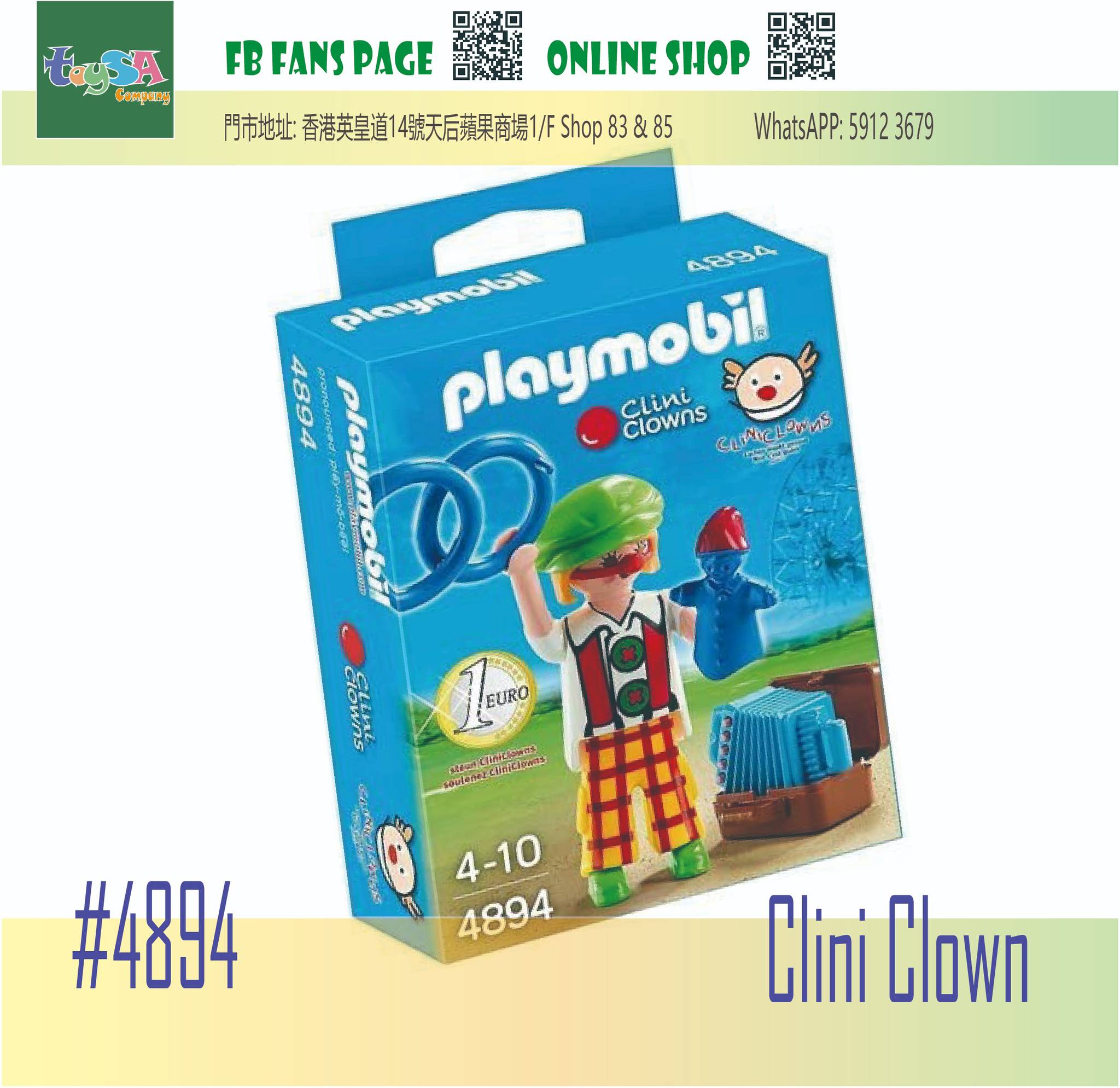 Playmobil 4894 Clini Clown - Toysa Company A Playmobil Store