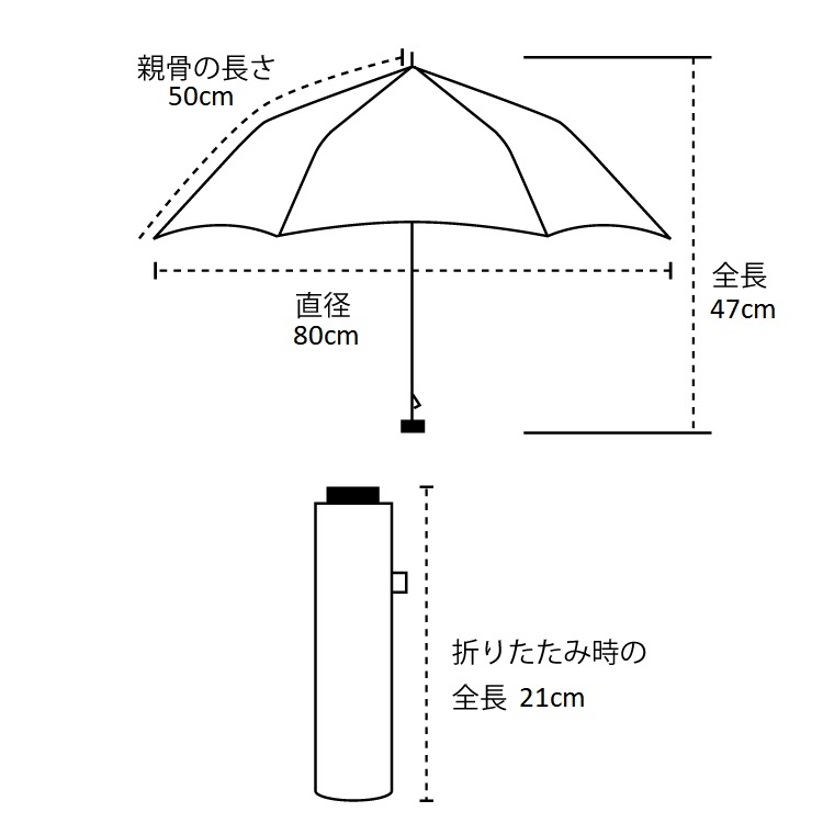 [because] Extra Light Plain Color Mini 69g (3款色)- 淨色超輕雨傘 - WeatherPolis