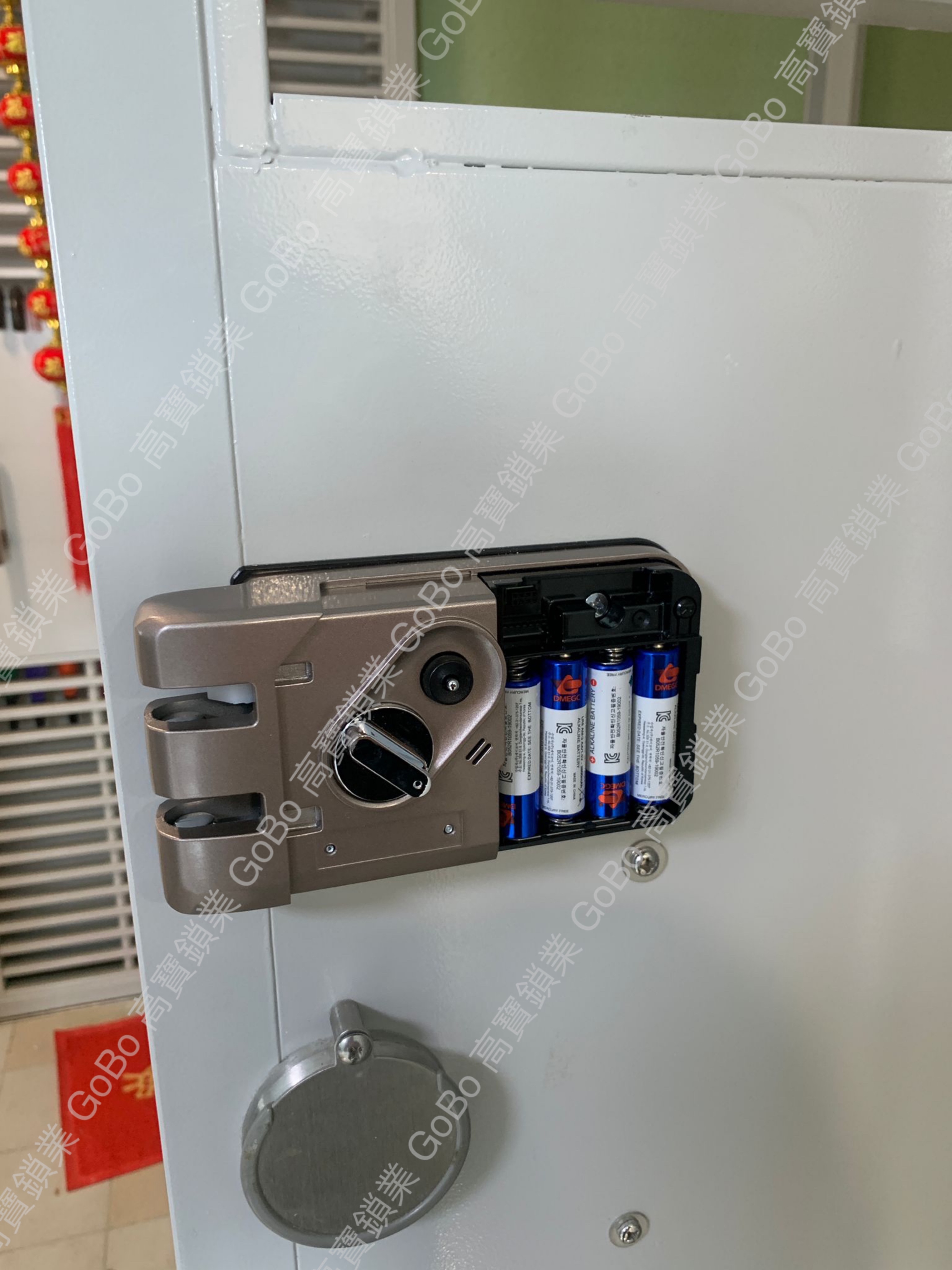 大埔 富碟邨 趟閘 新開位安裝 裝輔助式電子鎖 Yale YDR41A