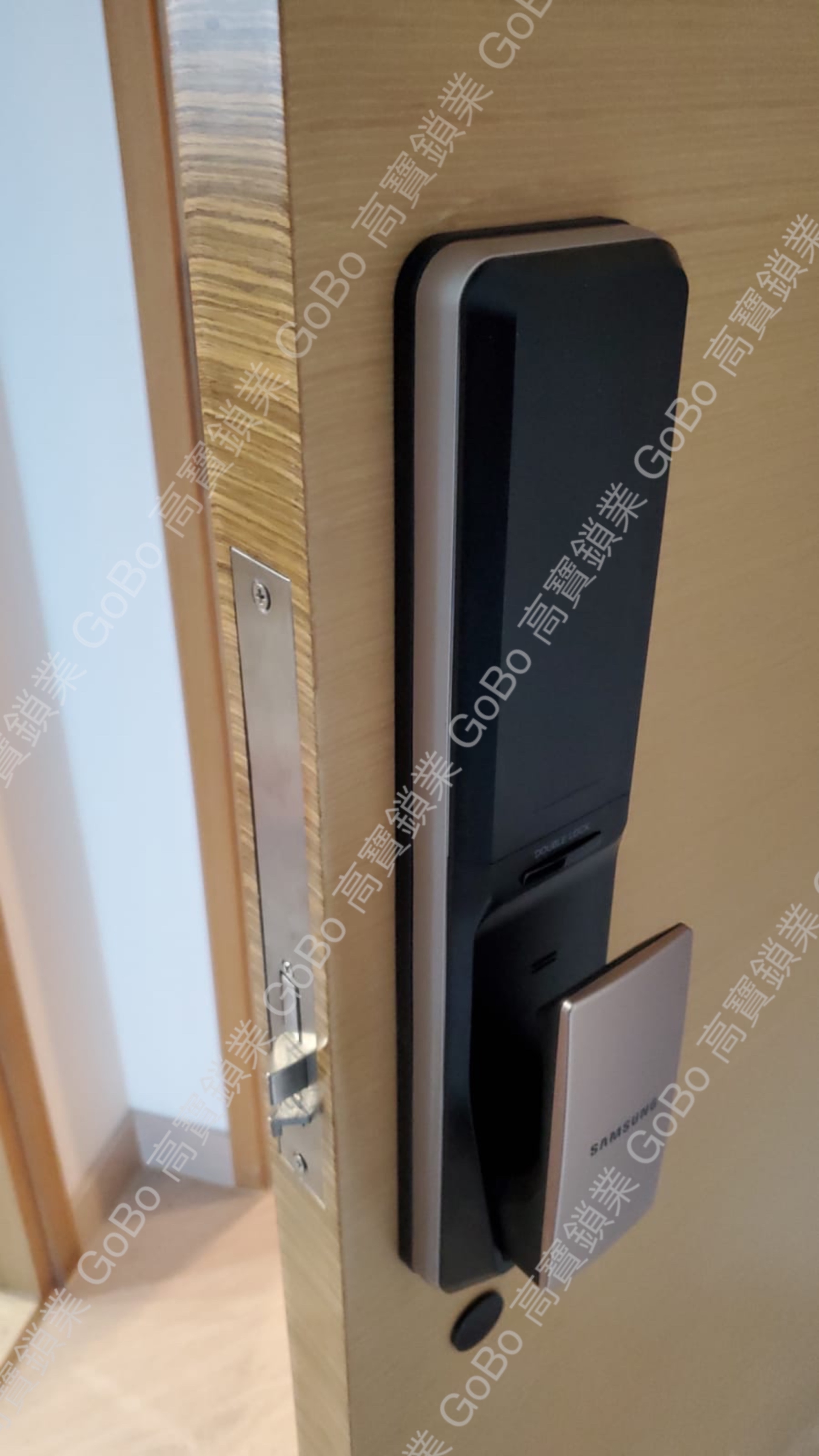 特別案例 將軍澳 天晉 裝電子門鎖 Samsung P72 香檳金色