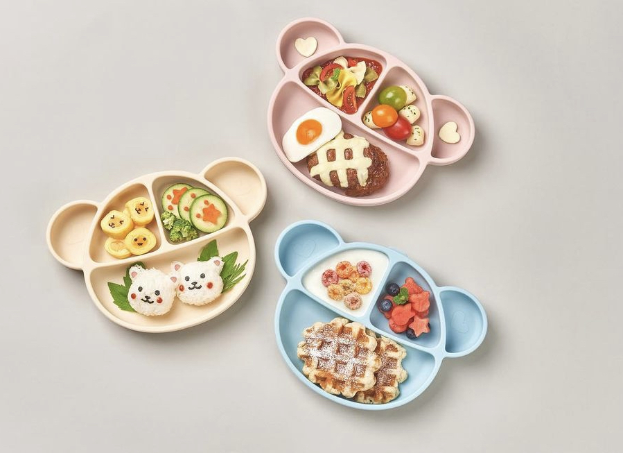 DTD x Grosmimi 新版矽膠熊仔有蓋餐盤 - twinklebear