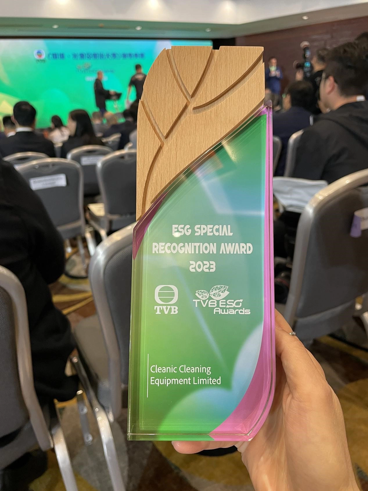 Cleanic健力公司榮獲香港TVB頒發的「ESG特別嘉許獎」