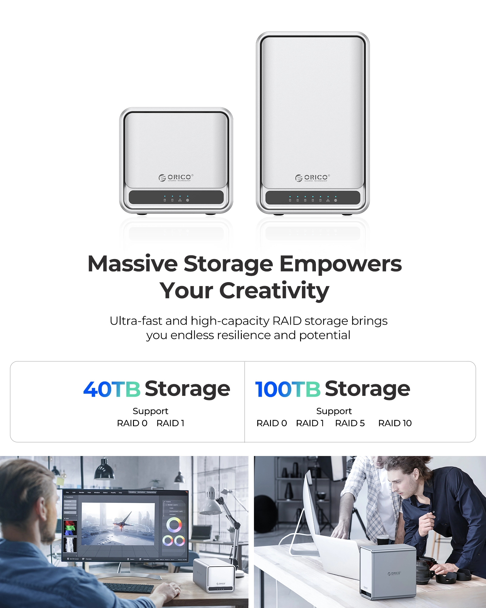 ORICO Personal Private Storage 2.5" HDD/SSD NAS Type-C Port w - ORICO-HK