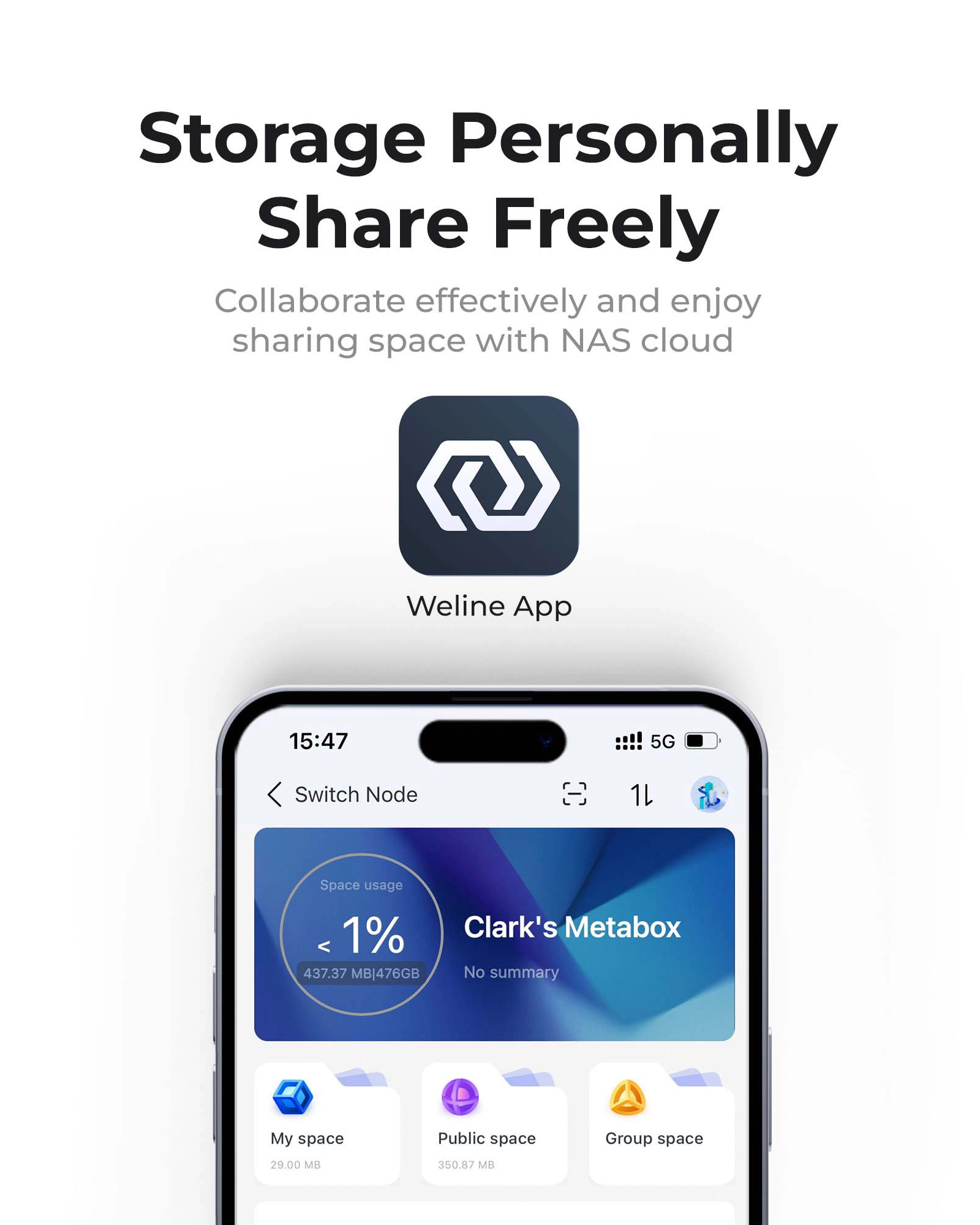 ORICO Personal Private Storage 2.5" HDD/SSD NAS Type-C Port w - ORICO-HK