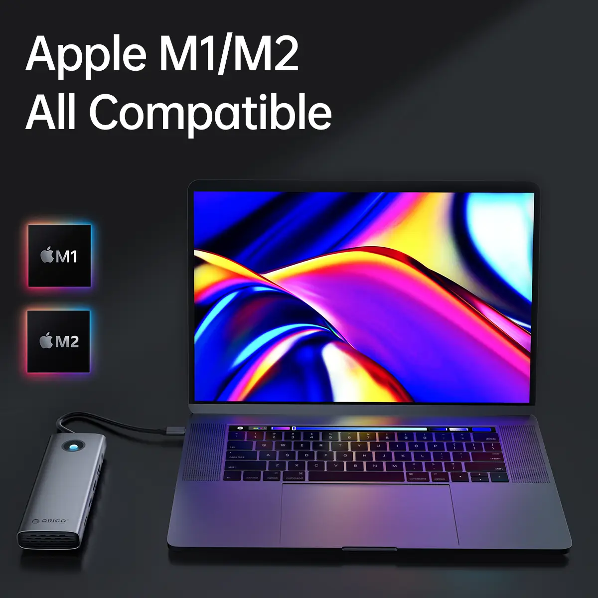 ORICO Aluminum Alloy 11 in 1 Type-C Multifunction Docking St - ORICO-HK