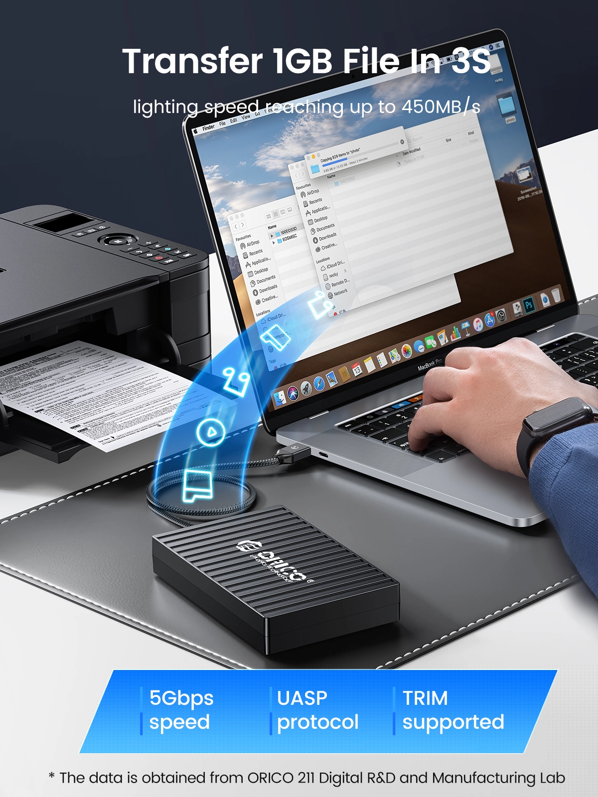 ORICO External 3.5-inch Type-C USB3.1 GEN1 hard disk box [352 - ORICO-HK