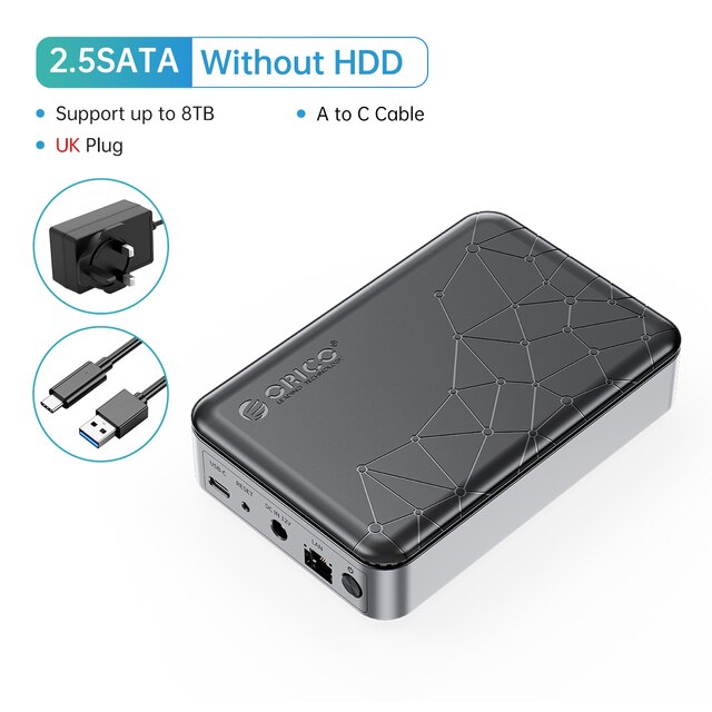 ORICO Personal Private Storage 2.5" HDD/SSD NAS Type-C Port w - ORICO-HK