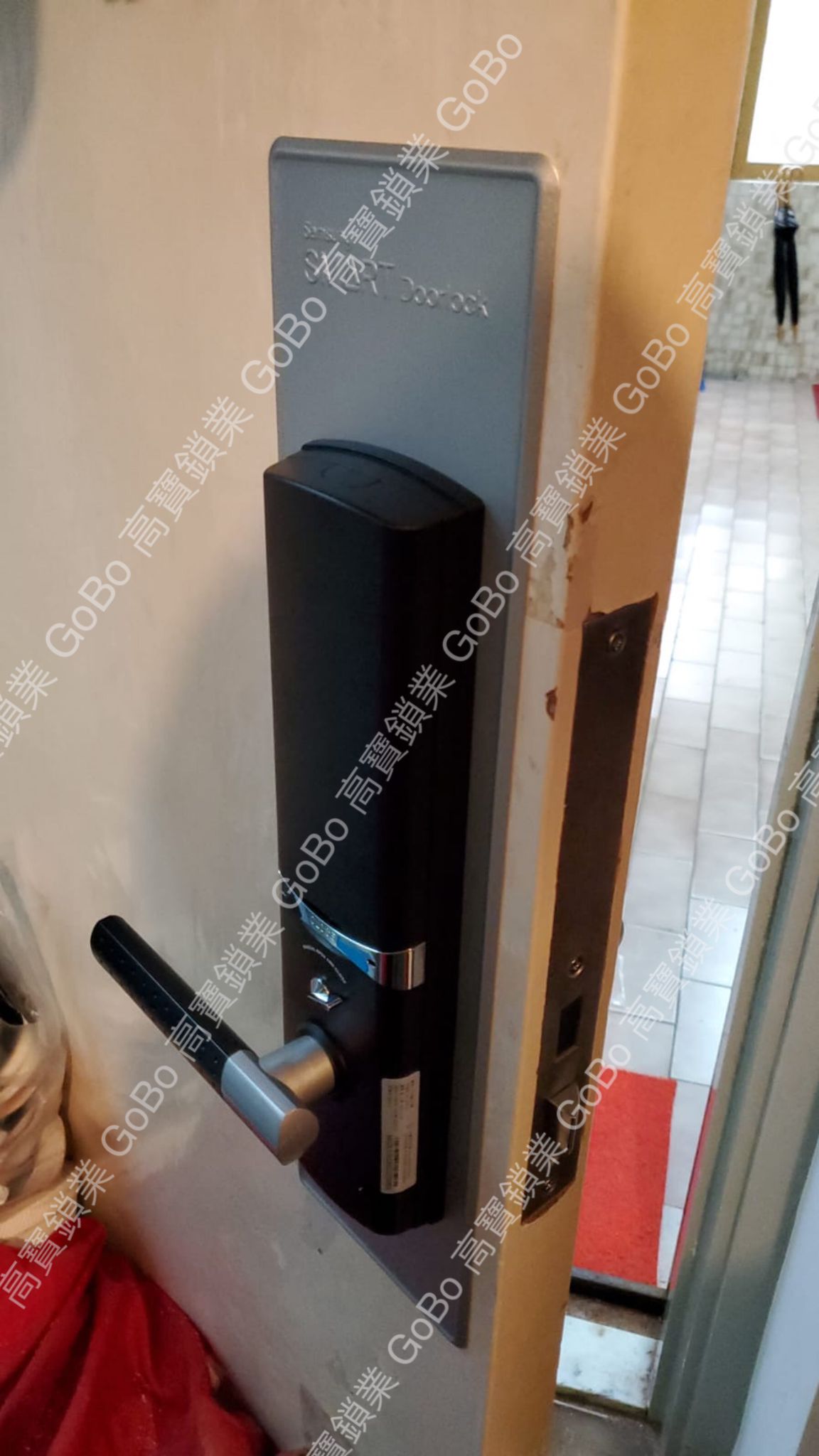 特別遮件配件 上環 安榮大廈 裝電子鎖 Midas MS-5100 黑銀色