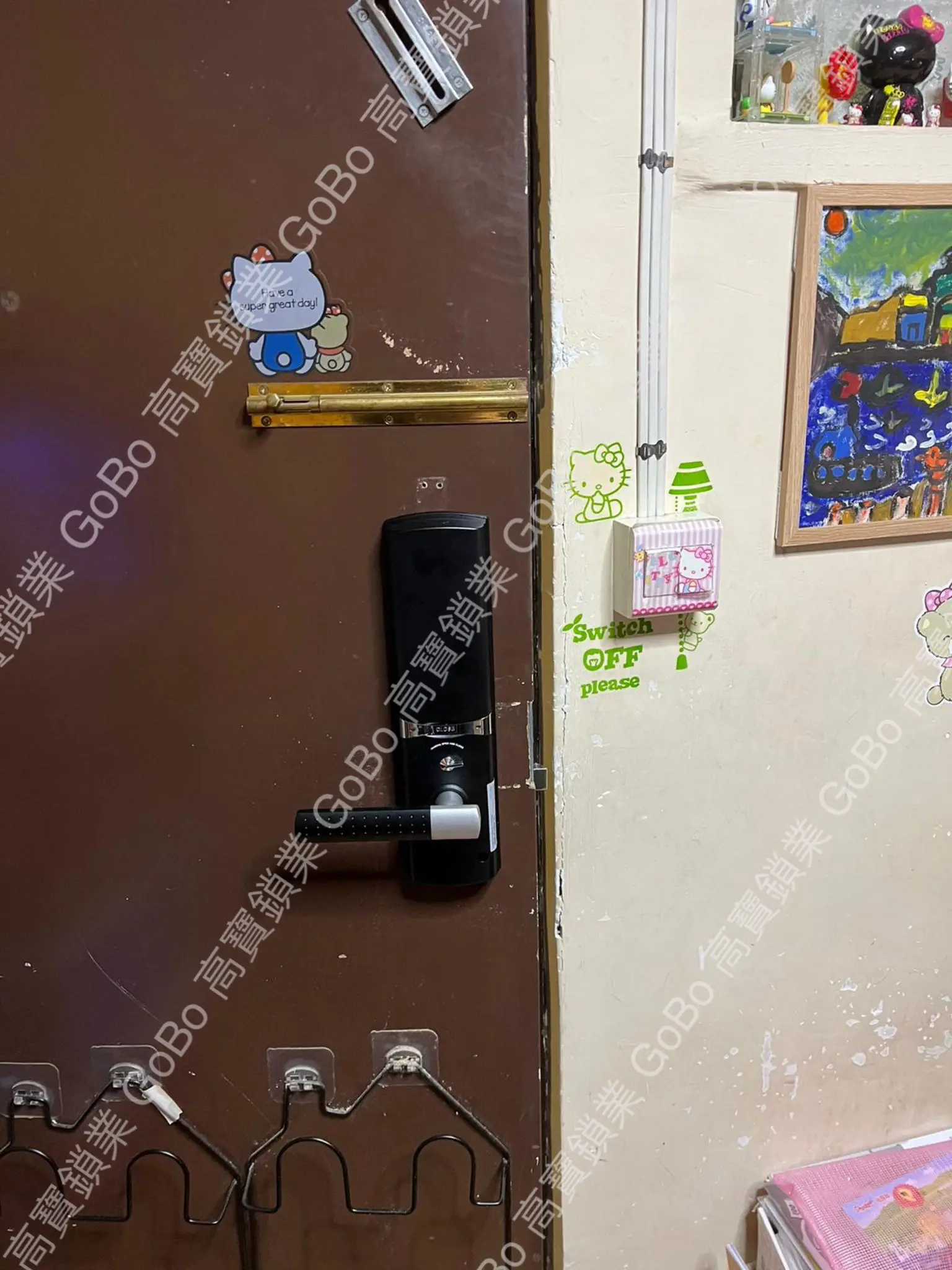 屯門 山景邨 裝電子鎖 Midas MS-5100 黑銀色