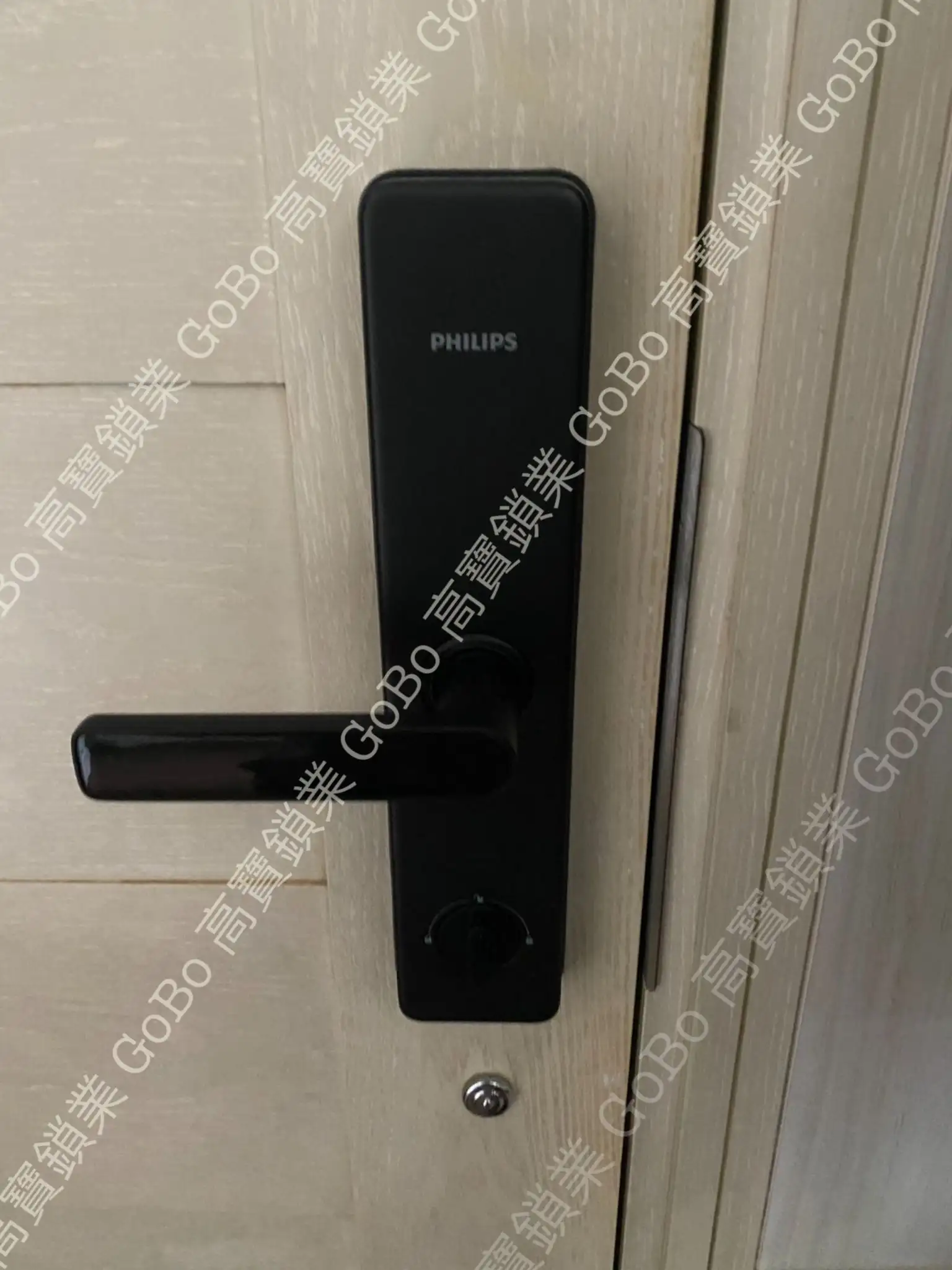 長沙灣 美居中心 裝電子門鎖 Philips 603E 曜石黑色